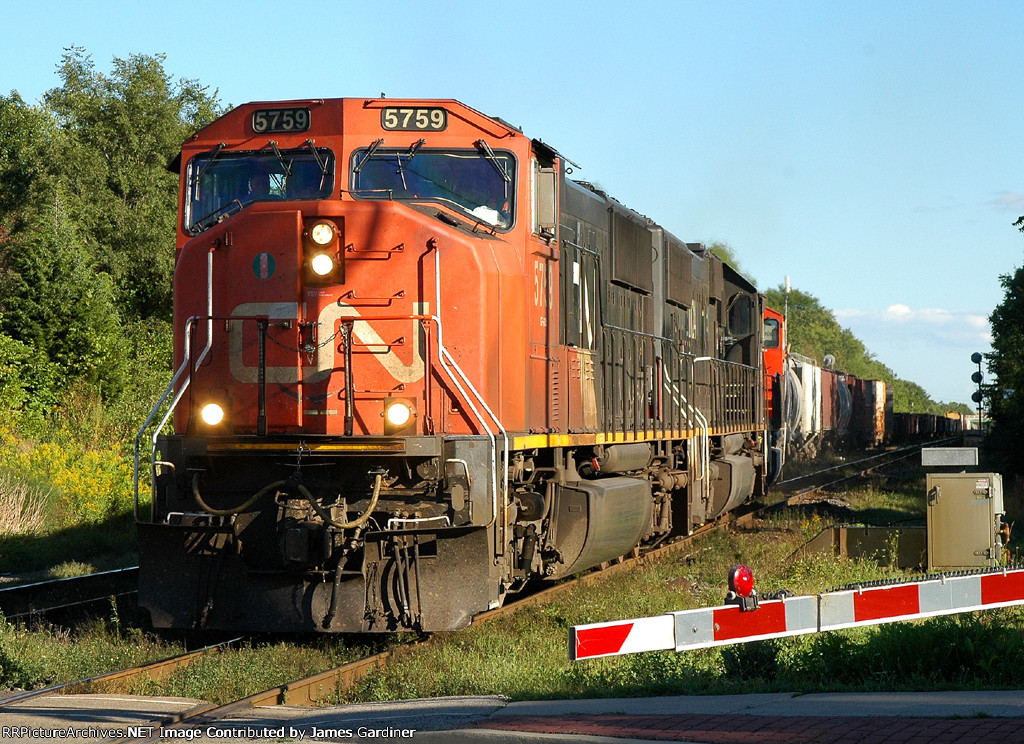 CN 435 crossing over at Hardy